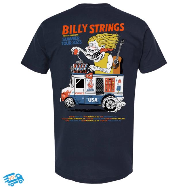 Official Billy Strings Merch Store Summer 2023 Tour Poster Tee Shirt ...