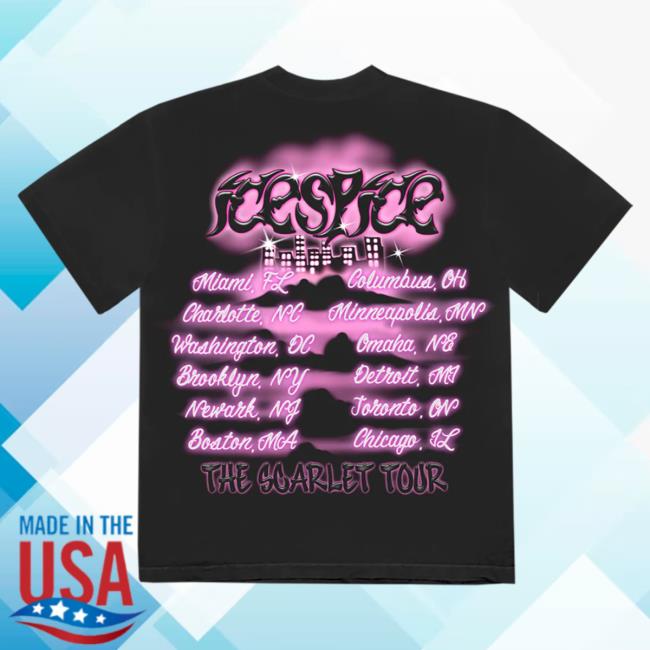 Official Ice Spice Merch Store Ice Spice Airbrushed Tour Top Shirt Ice ...