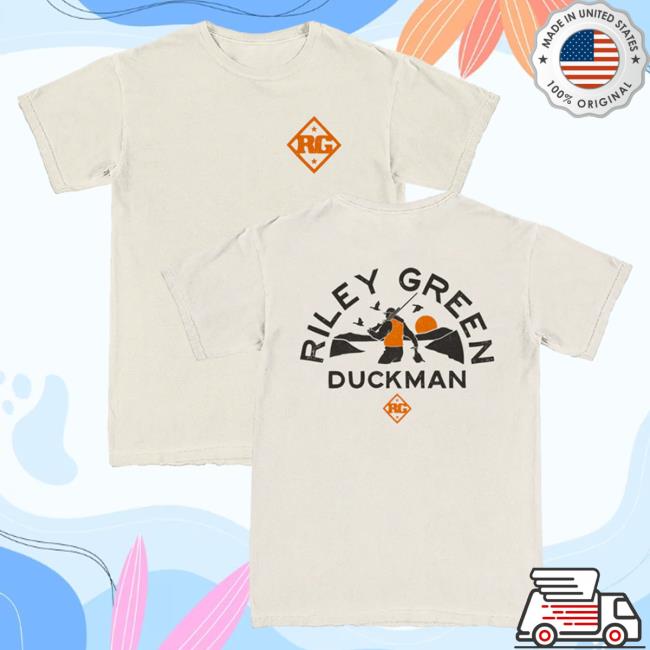 Official Riley Green Merch Store Riley Green Duckman Tshirt - Cream ...
