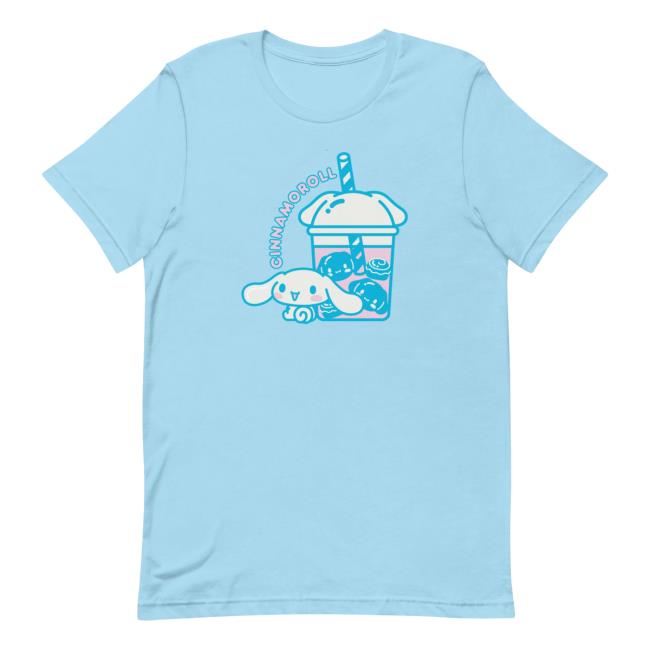 Hello Kitty Merch Store | Cinnamoroll Bubble Tea Classic T Shirt - Tiotee