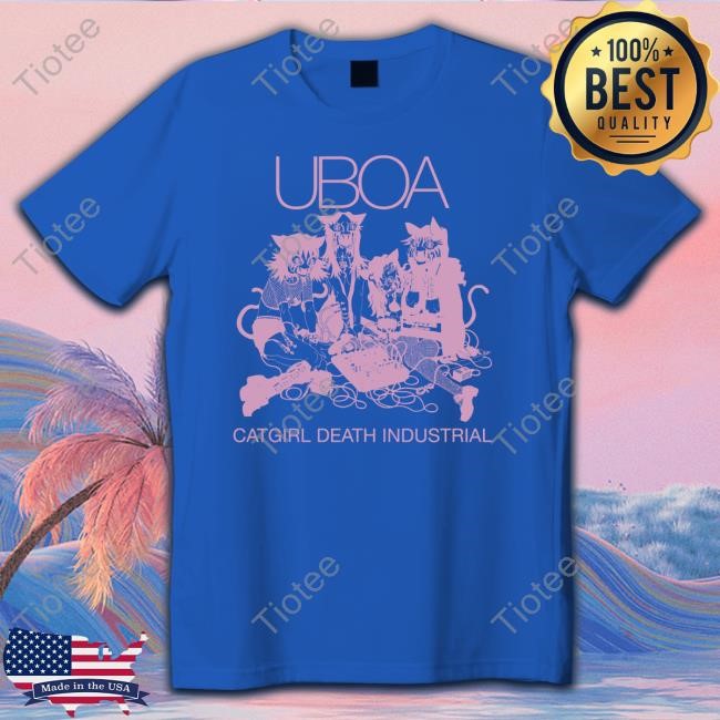 Deathwishinc Store Uboa Catgirl Death Industrial T-Shirt - Tiotee