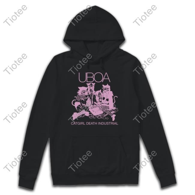 Deathwishinc Store Uboa Catgirl Death Industrial T-Shirt - Tiotee
