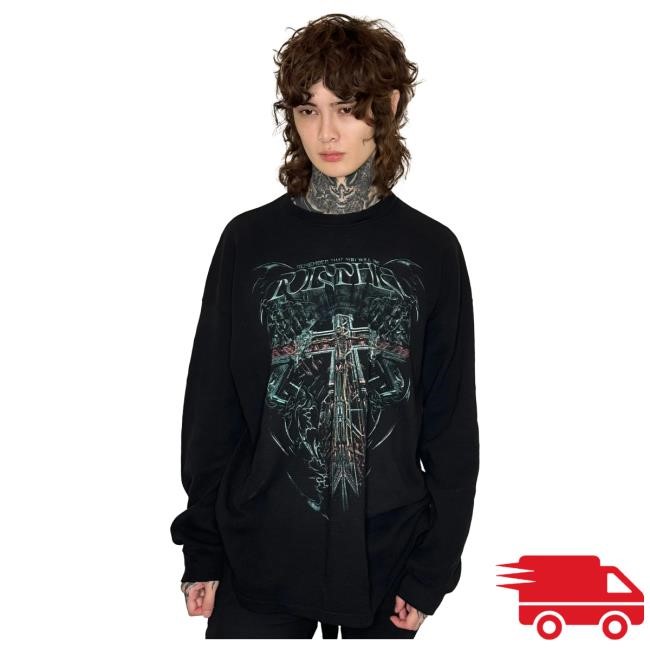 Official Polyphia Merch Crucifixion Long Sleeve Tee Shirt - Tiotee