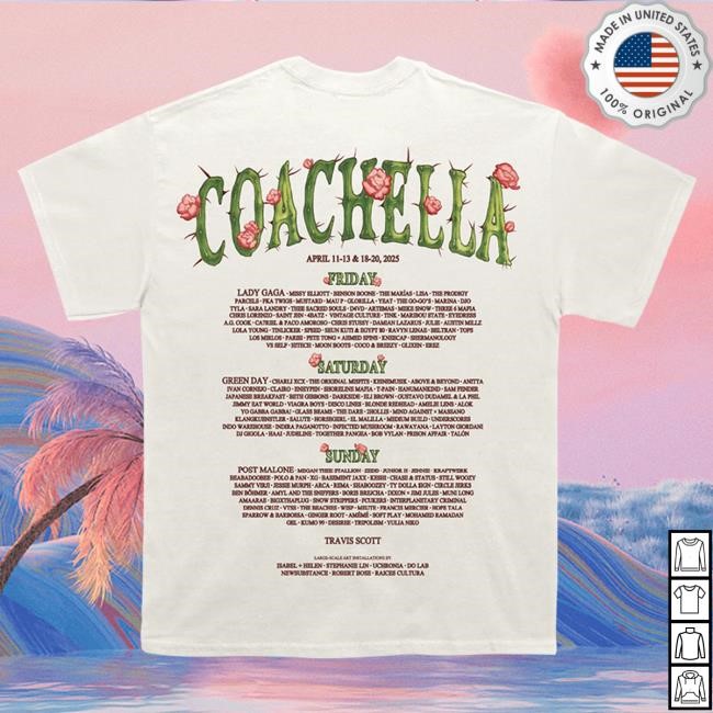 Official Coachella Merch Store Shop Coachella 2025 Cactus Line Up ...