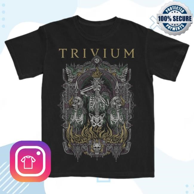 Official Trivium Merch Store Trivium Skelly Frame Shirts - Tiotee