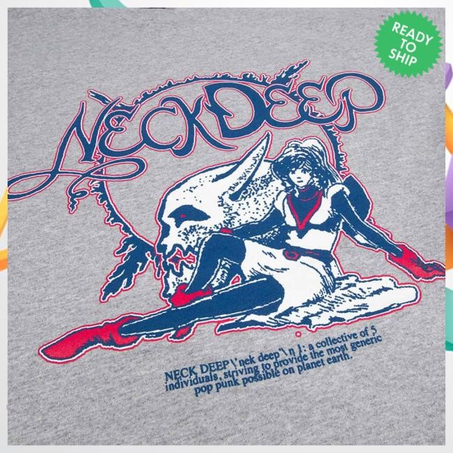 Official Neck Deep Merch Store Neck Deep Sailor Tees – Ash - Tiotee