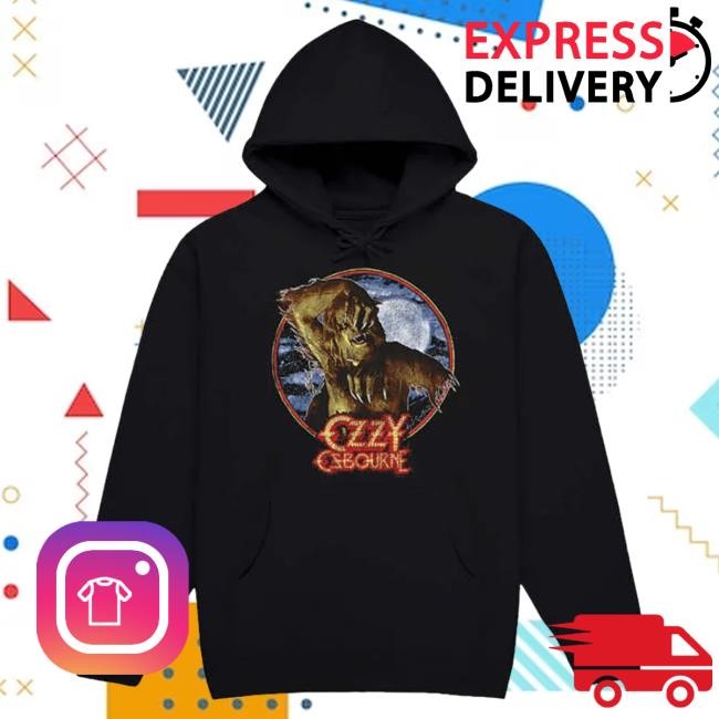 Ozzy Osbourne Bark At The Moon Popover Hoodie Ozzy Osbourne Merch Store ...